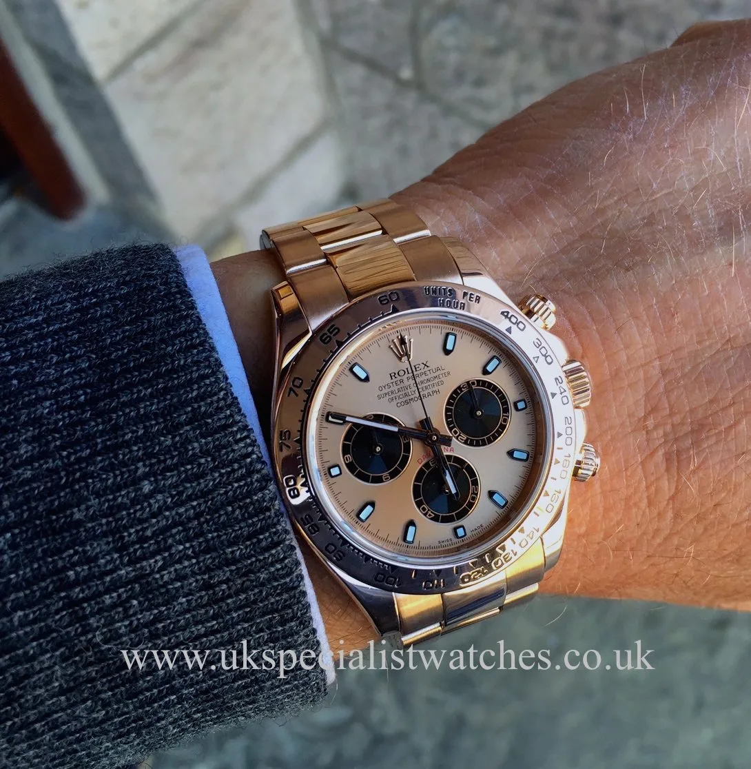 Rolex Daytona Everose Gold - Rose Gold & Black Dial - 116505 - UK ...