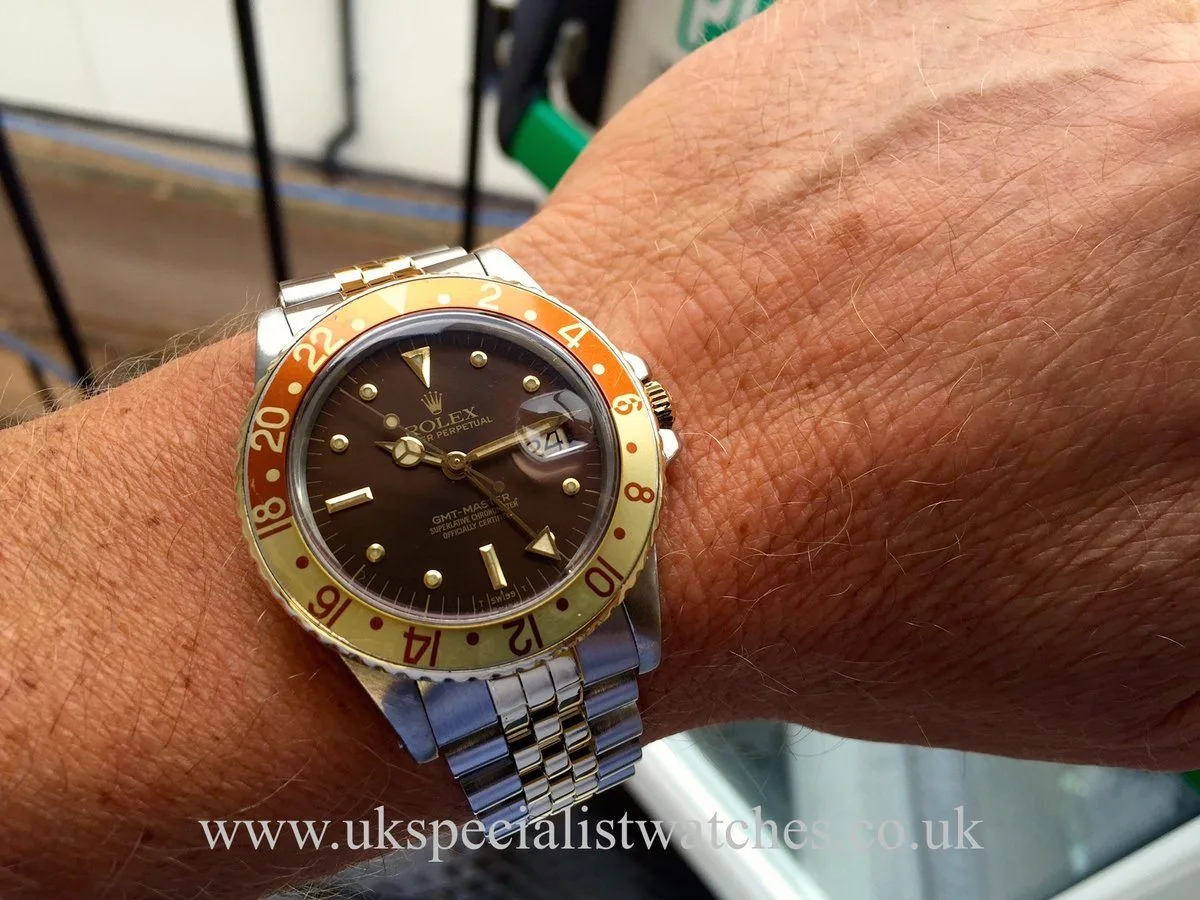 Rolex GMT Master Root Beer-Nipple Dial-1675- Vintage 1978 - UK ...